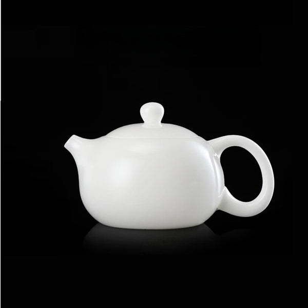 Ice Jade White Porcelain [Xishi Pot] 200/300ml – YIQIN TEA HOUSE 一沁茶舍