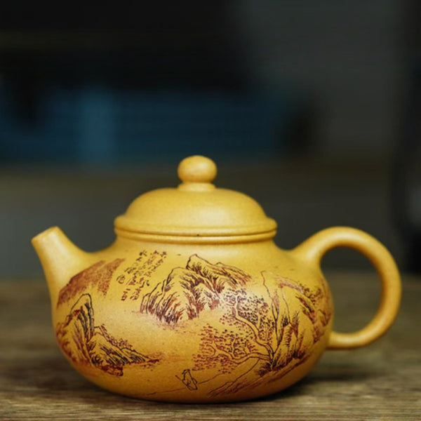 Full Handmade Yixing Zisha Teapot [Rong Tian Pot] 160ml – YIQIN TEA ...