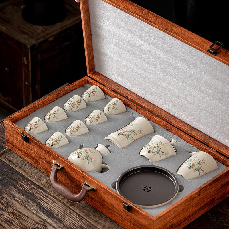 Plant Ash Ceramic Gongfu Tea Gift Set – YIQIN TEA HOUSE 一沁茶舍